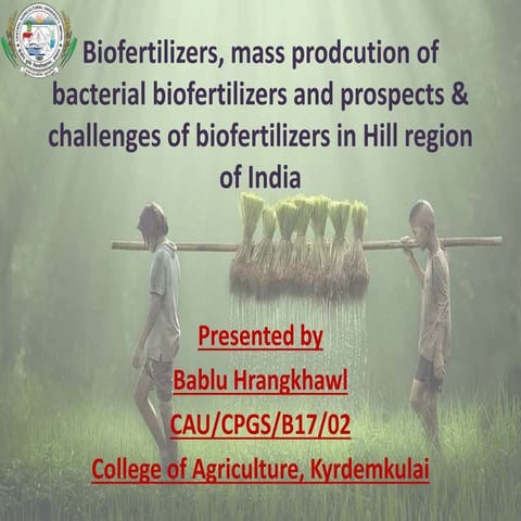 Ppt on biofertilizers | PPTX