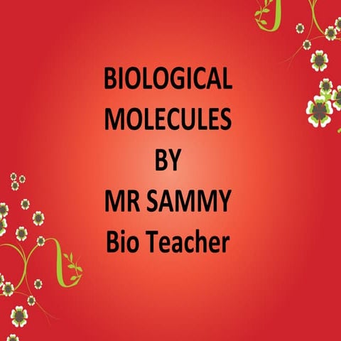Ppt on bio molecules 2013 #2 | PPT