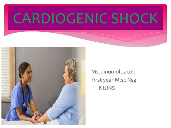 (5) nursing care plans (ncp) for cardiogenic shock | PDF