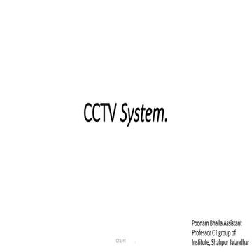 CCTV Basic | PDF