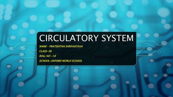 The Circulatory System grade 9 science.pptx | Heart and Cardiovascular ...