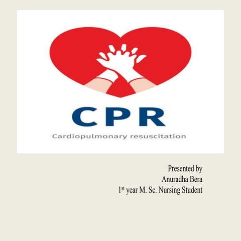 cardiopulmonary resuscitation | PPTX