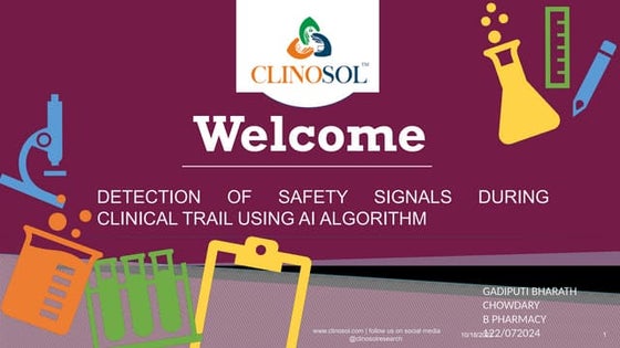 Pharmacovigilance 2.0: The Impact of AI on Adverse Event Detection | PPT