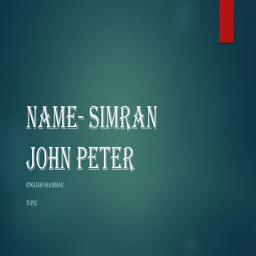 Ppt On English Grammar Pptx For Teachers Pptx