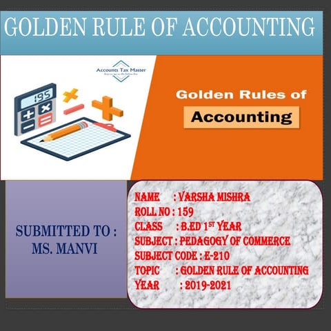 Lesson Plan On Golden Rule Of Accounting.pptx