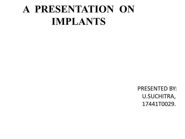 Ndds 6 Implantable Drug Delivery System | PPTX