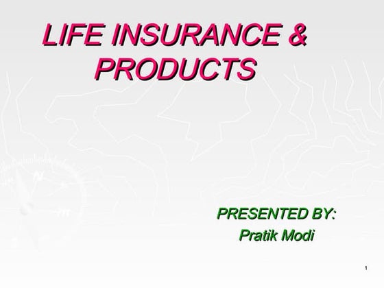 Life insurance ppt | PPTX
