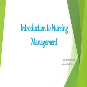 PPT on Introduction of Nursing Management.pptx