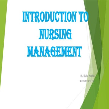 PPT on Introduction of Nursing Management.pptx