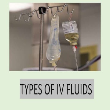 IV FLUIDS, TYPES AND CLASSIFICATION pptx | PPTX