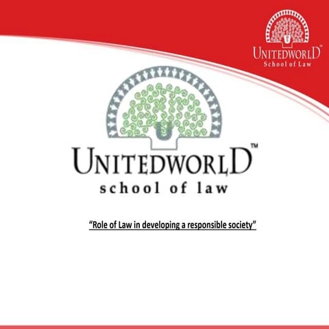 Law college in Ahmedabad- Unitedworld School of Law | PPTX