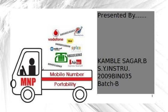 National Mobile Number Portability (NMNP) | PPT