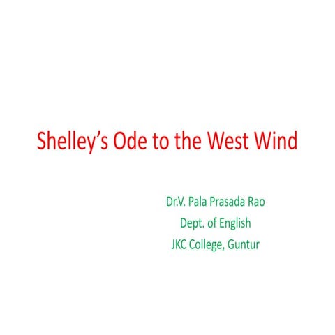 P.B. Shelley's Ode to the West Wind.pptx