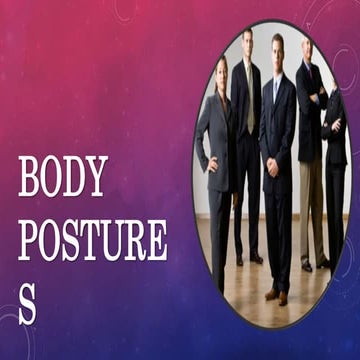 Ppt on postures | PPTX