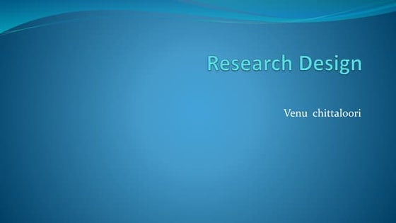 Research design and types of research design final ppt | PPT