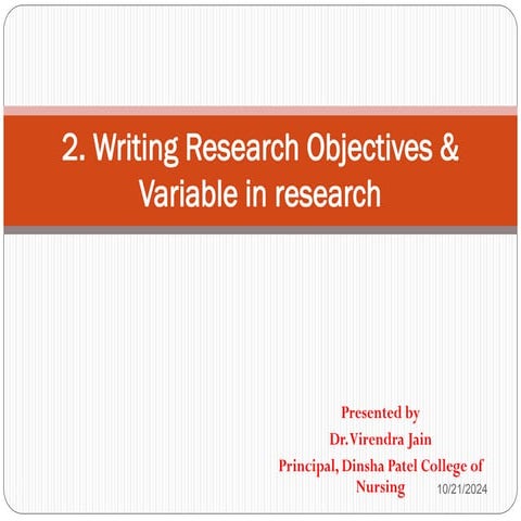 PPT on Research Objectives Dr Virendra Jain.pdf
