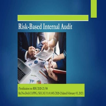 Ppt on risk based internal audit | PPTX