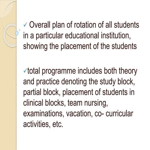 POWER POINT PRESENTATION ON ROTATION PLAN | PPTX