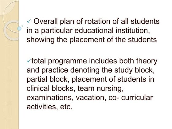 Master rotation plan | PPT