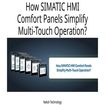 How SIMATIC HMI Comfort Panels Simplify Multi-Touch Operation | PPT