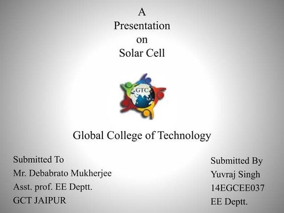 Solar Energy presentation ppt | PPT