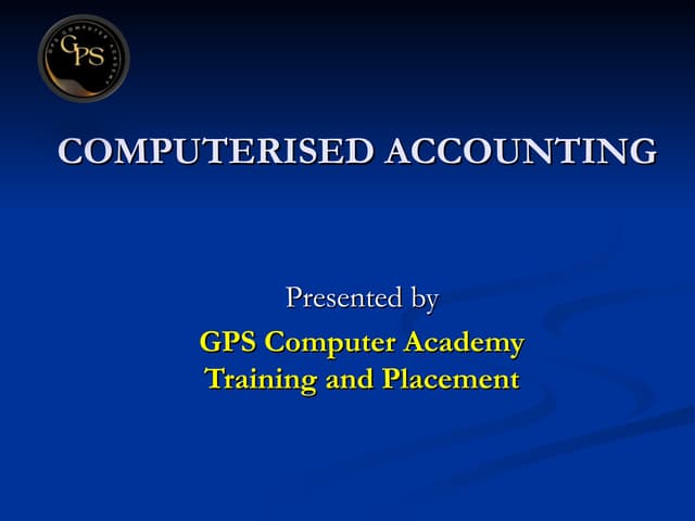 Gateway of tally screen (accounts only) | PPSX