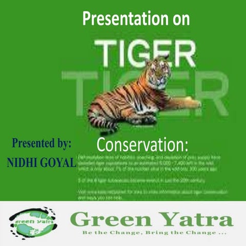 Tiger Conservation By Green Yatra Pptx