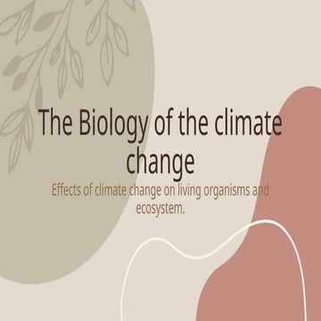 PPT on 'The Biology of the climate change' By Parthiv Sabhadiya(JNV ...