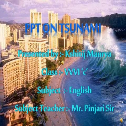 Tsunami powerpoint | PPT