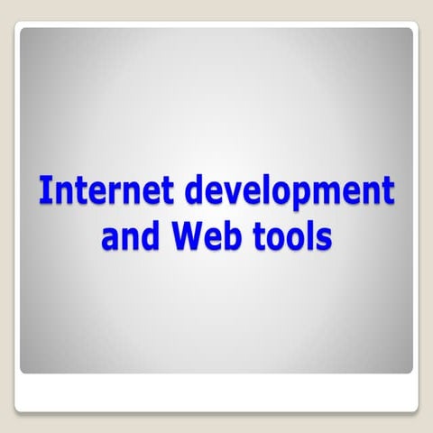 Presentation on web tools 2.0 | PPT