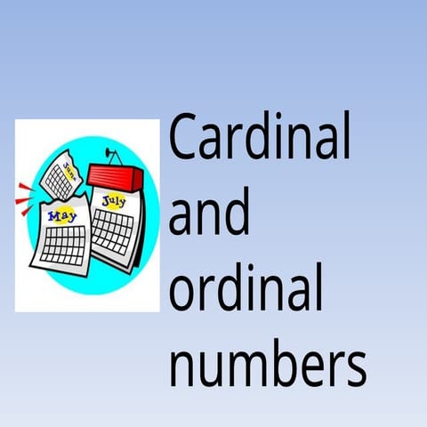 PPT_ordinal and cardinal numbers plan.ppt