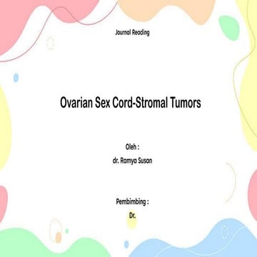 Ppt Ovarian Sex Cord Stromal Tumorspdf