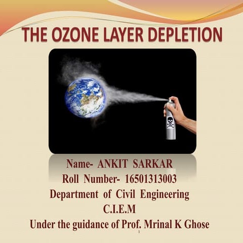 Presentation on ozone depletion | PPTX