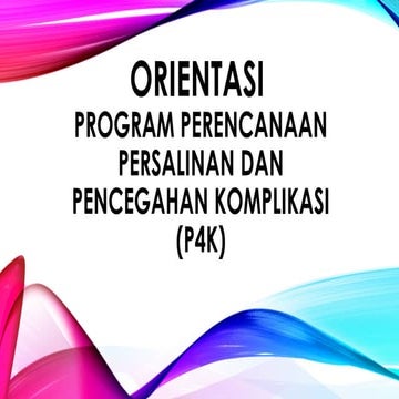PROGRAM PROGRAM PERENCANAAN PERSALINAN DAN PENCEGAHAN KOMPLIKASI | PPT