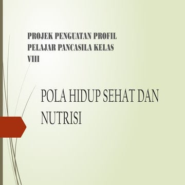 PPT P5 pola hidup sehat.pptx OKKKKKKKKKKKKKKKKKKKKK | PPT