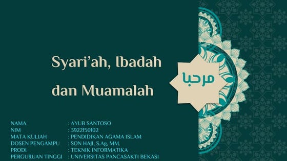 Maqashid al-Syariah | PPTX