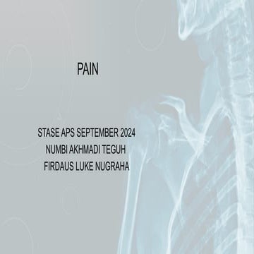 Presentasi Pain Management stase APS 2024 | PPTX