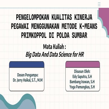 Materi big data kualitatas kinerja karyawanpptx | PPTX