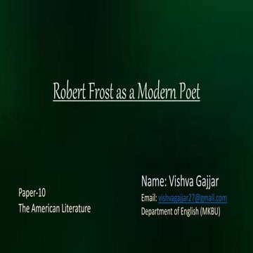 The American Literature | PPT