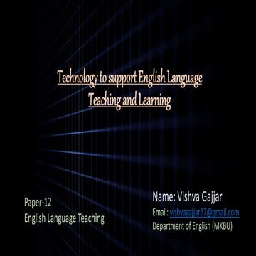 English Language Teaching | PPT