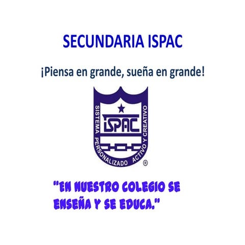 SECUNDARIA ISPAC | PPTX