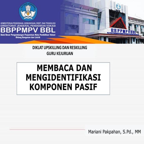 Komponen pasif adalah komponen elektronika yang tidak memerlukan arus ...