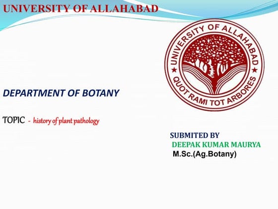 History of plant pathology | PPT