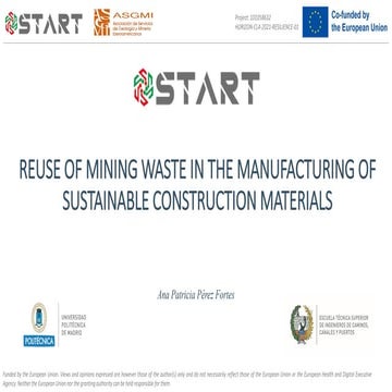 Reuse of Mining Waste in the Manufacturing of Sustainable Construction ...