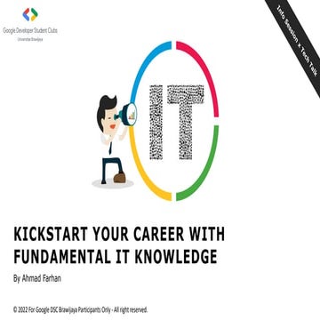 Tech Talk : Kickstart Your Career With Fundamental IT Knowledge | PDF