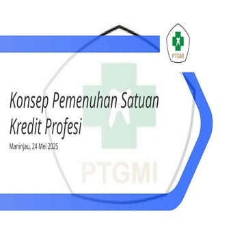 PPT TERAPIS GIGI DAN MULUT PEMENUHAN SKP PLATFORM PTGMI.pptx