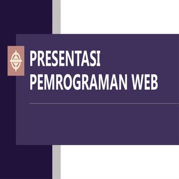 Presentasi Pemrograman Webbbbbbbbbb.pptx