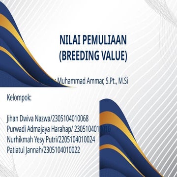 PPT PEMULIAAN PETERNAKAN RUMINANSIA SAPI POTONG | PPTX