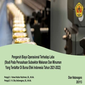 PPT Pengaruh Biaya Operasional.pptx