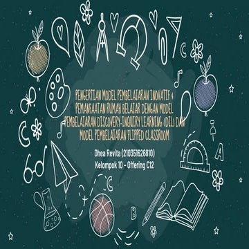 PPT Pengertian Model Pembelajaran Inovatif dan Pemanfaatan Model ...